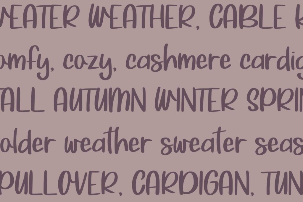 Cozy Sweater - Fun Handwritten Font – MasterBundles