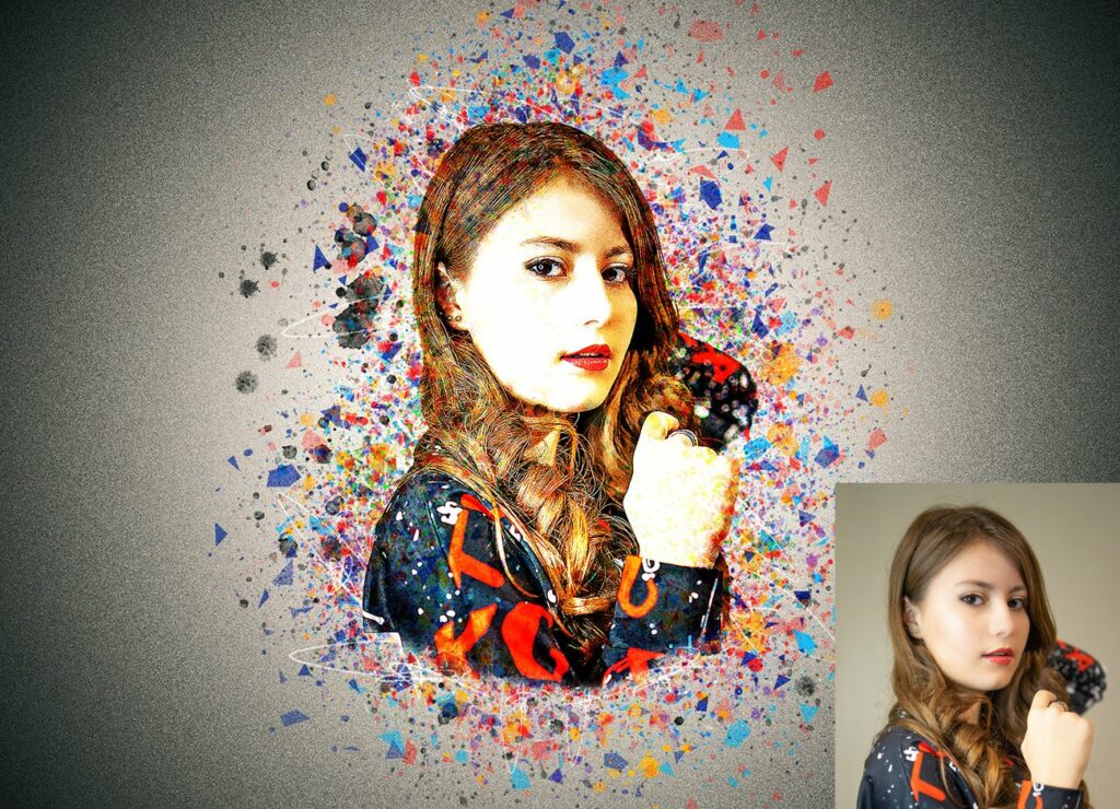 Splatter Dispersion Photoshop Action – MasterBundles