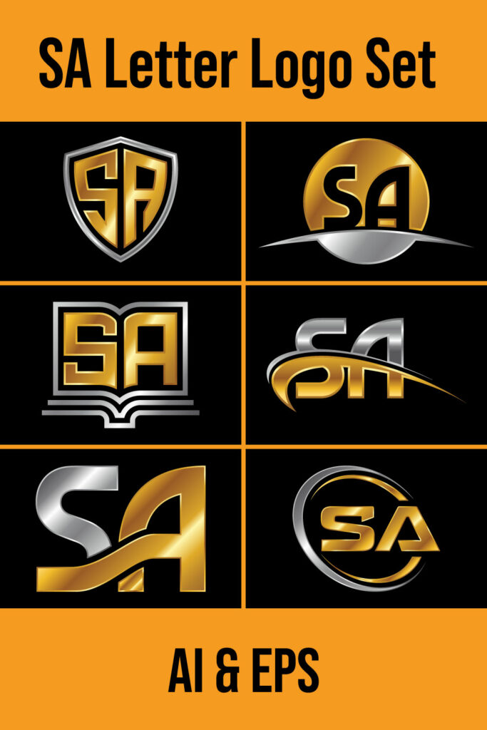 Initial Letter S A Logo Design Vector Template. Graphic Alphabet Symbol ...