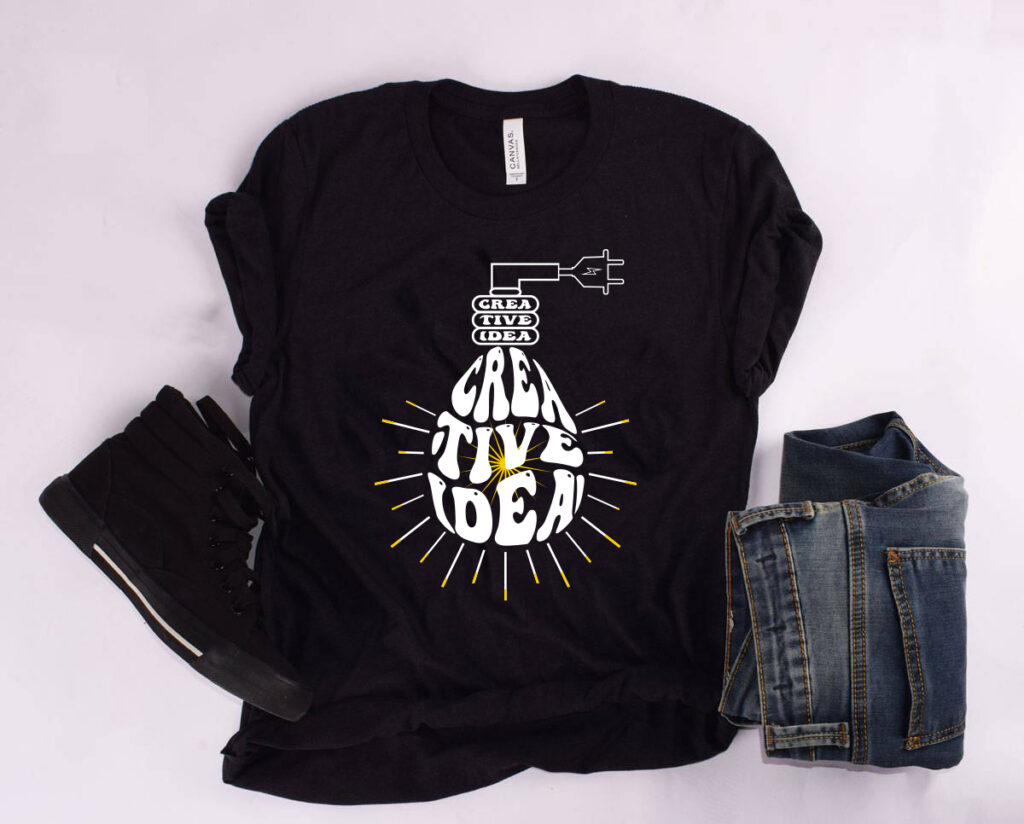 Creative Idea Warp T-shirt Design, Typography Text Warp Vector Design ...
