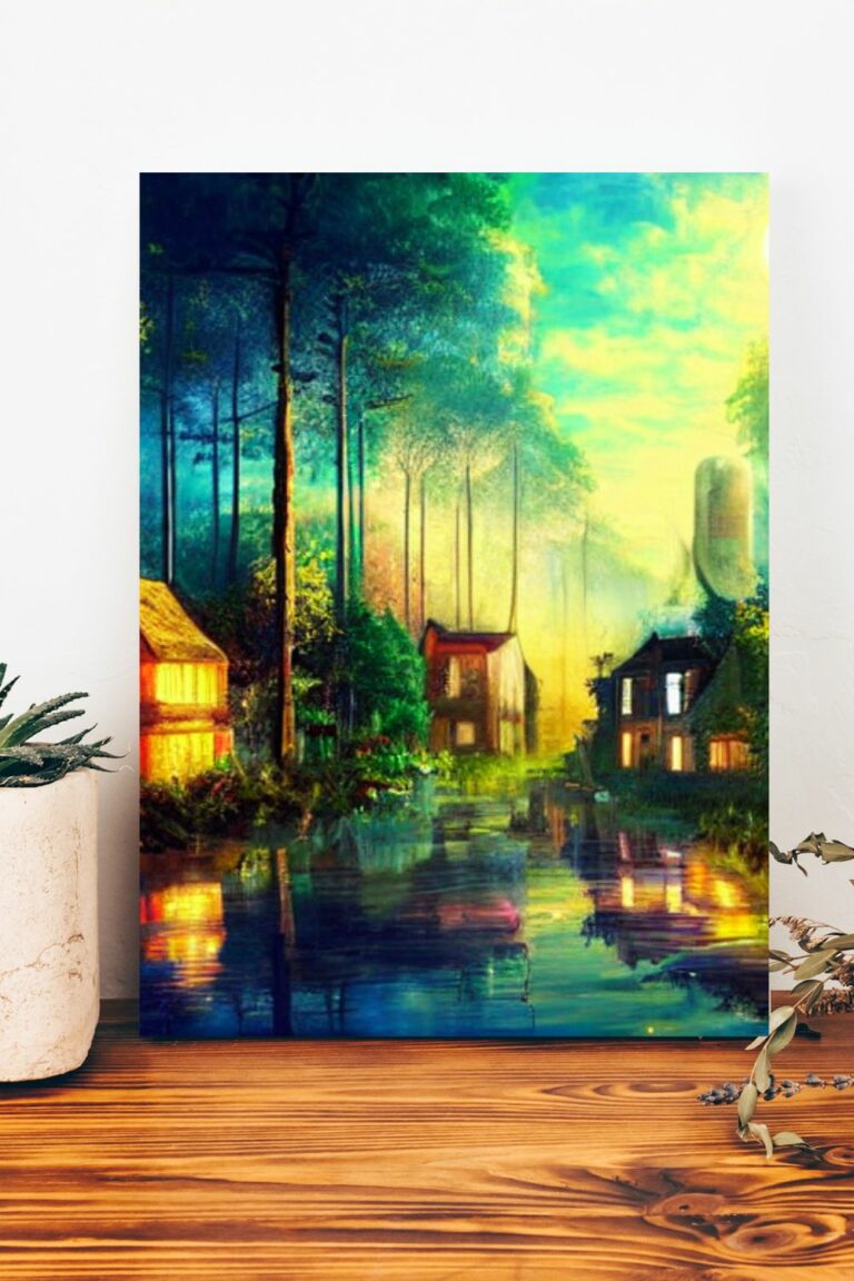 sublime nature, Winter Wonderland wall art printable - MasterBundles