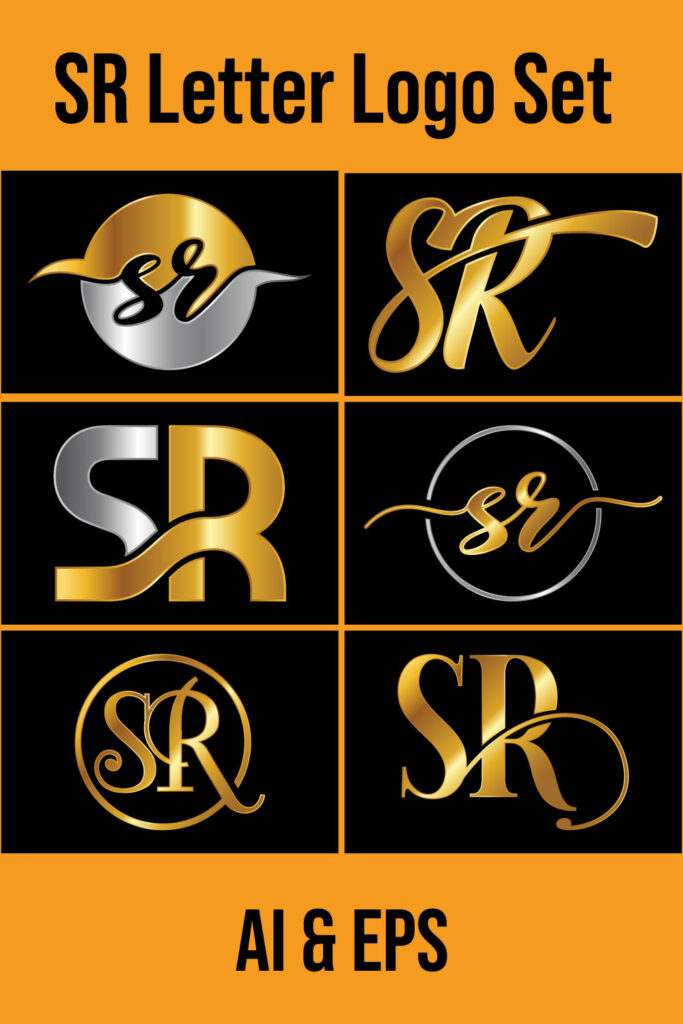 Initial Letter S R Logo Design Vector Template. Graphic Alphabet Symbol ...