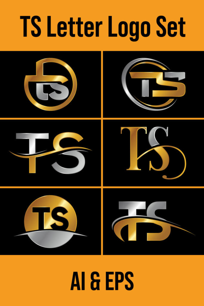 Initial Letter T S Logo Design Vector Template. Graphic Alphabet Symbol ...