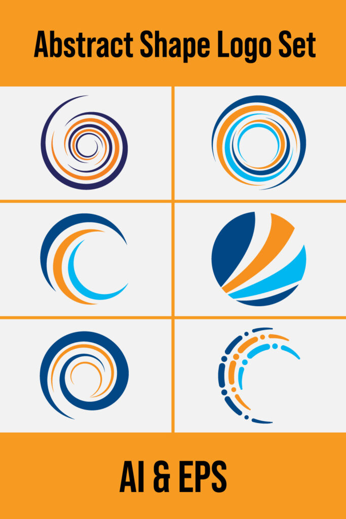 Abstract Shape Vector Logo Design Template. Colorful Abstract Logo ...