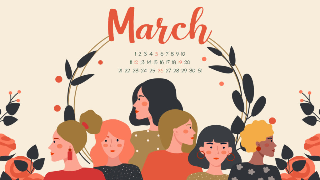Girly Free Cute March Calendar - MasterBundles