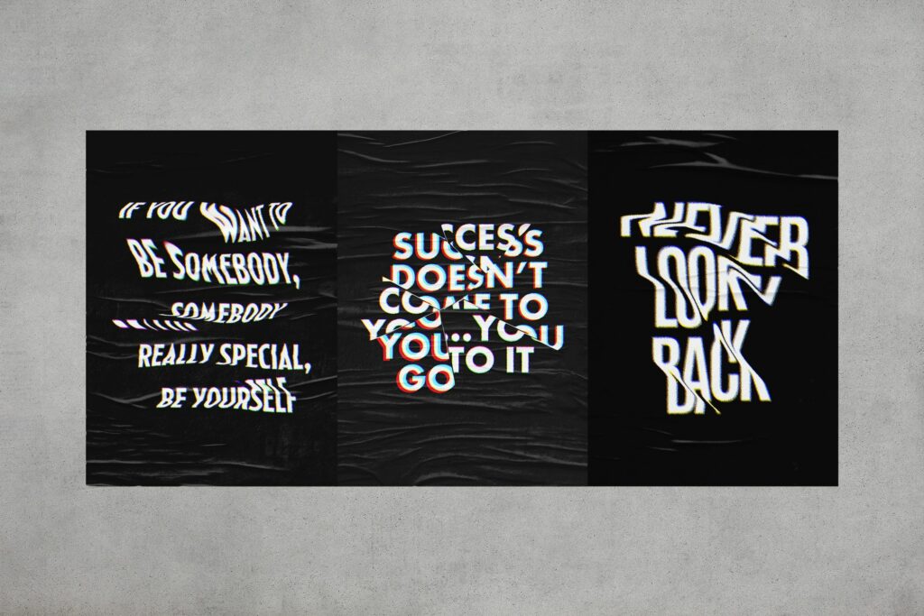 Chromatic Glitch Text Effects – MasterBundles