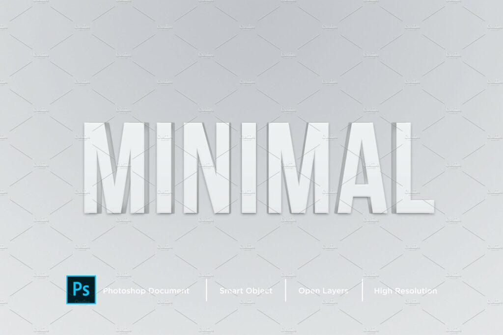 Minimal Text Effect & Layer Style – MasterBundles