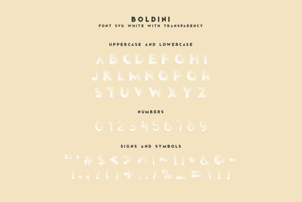 Boldini. SVG font family – MasterBundles