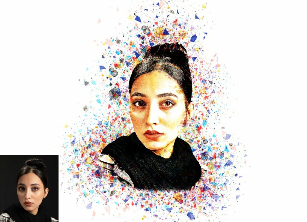 Splatter Dispersion Photoshop Action – MasterBundles
