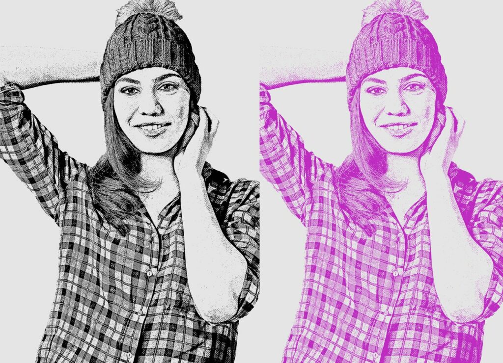 Stipple Effect Photoshop Action – MasterBundles