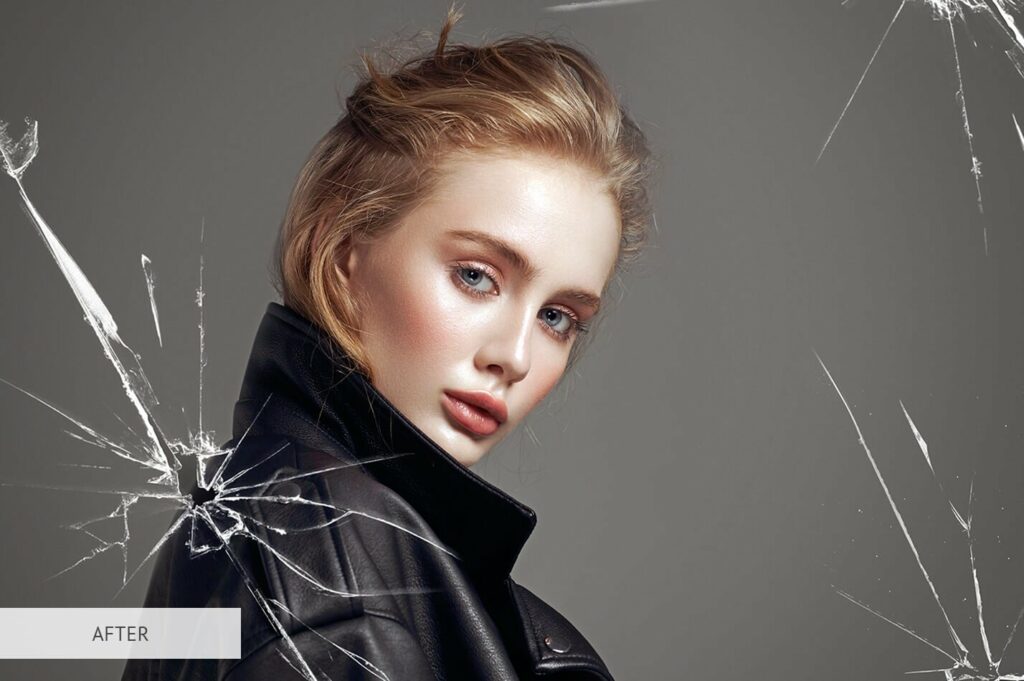 Broken Glass Overlays Photoshop – MasterBundles