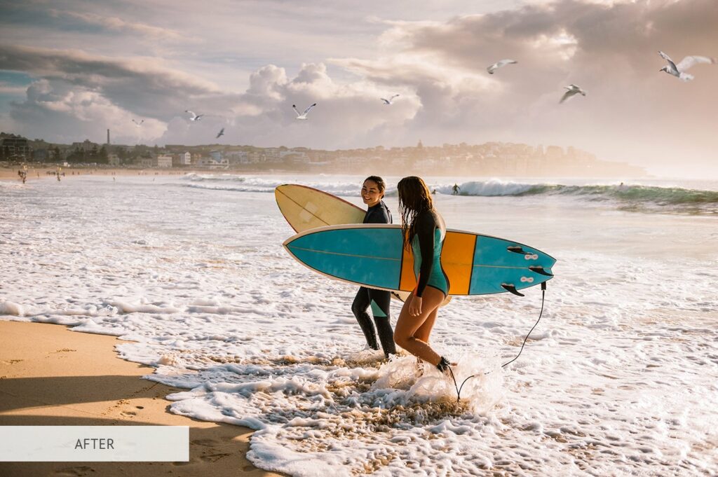 Flying Seagulls Photoshop Overlays – MasterBundles