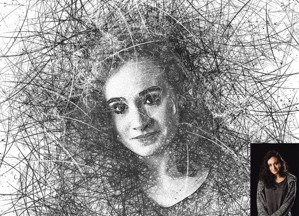 Scribble Creator Photoshop Action – MasterBundles