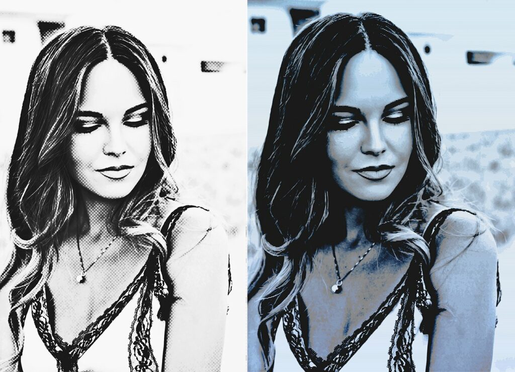 Pro Halftone Effect Photoshop Action – MasterBundles