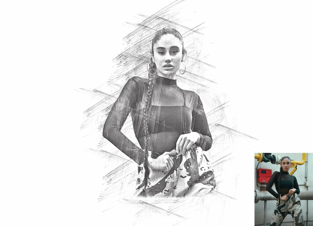 Subtle Sketch Photoshop Action – MasterBundles