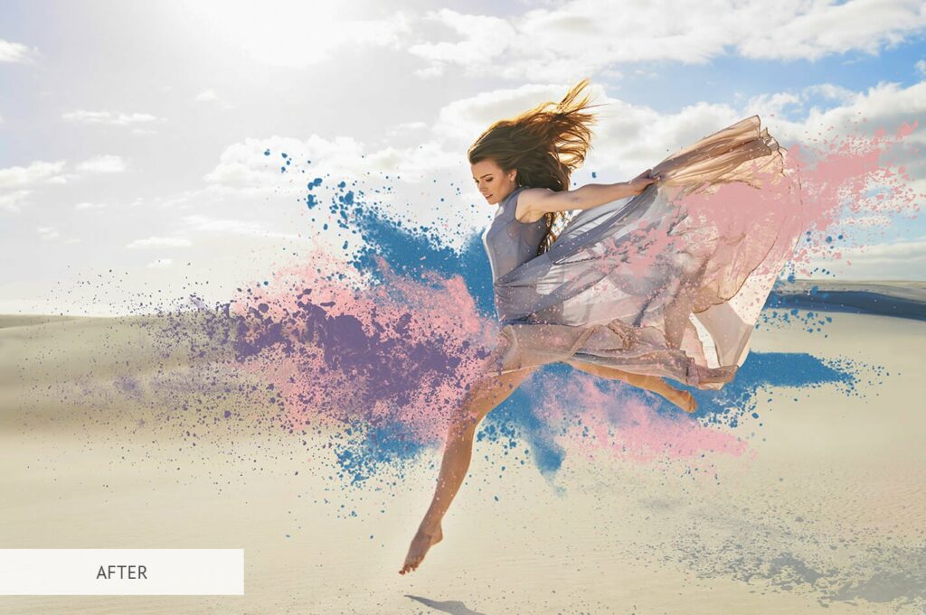 Color Powder Overlays Photoshop – MasterBundles