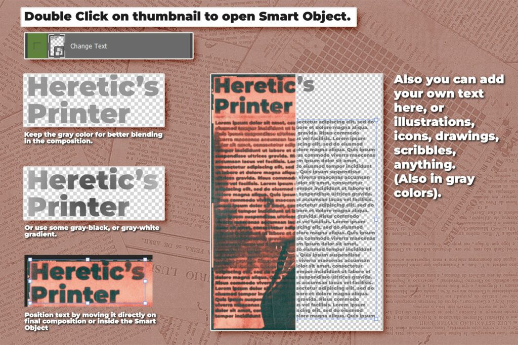 Heretic's Printer - Print Machine #1 – MasterBundles