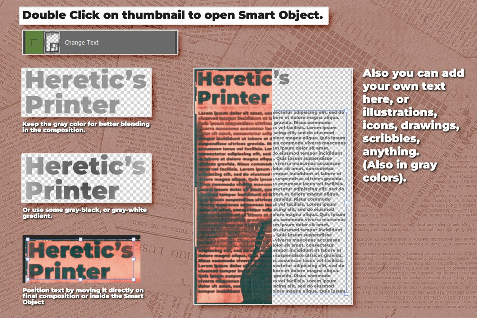 Heretic's Printer - Print Machine #1 – MasterBundles