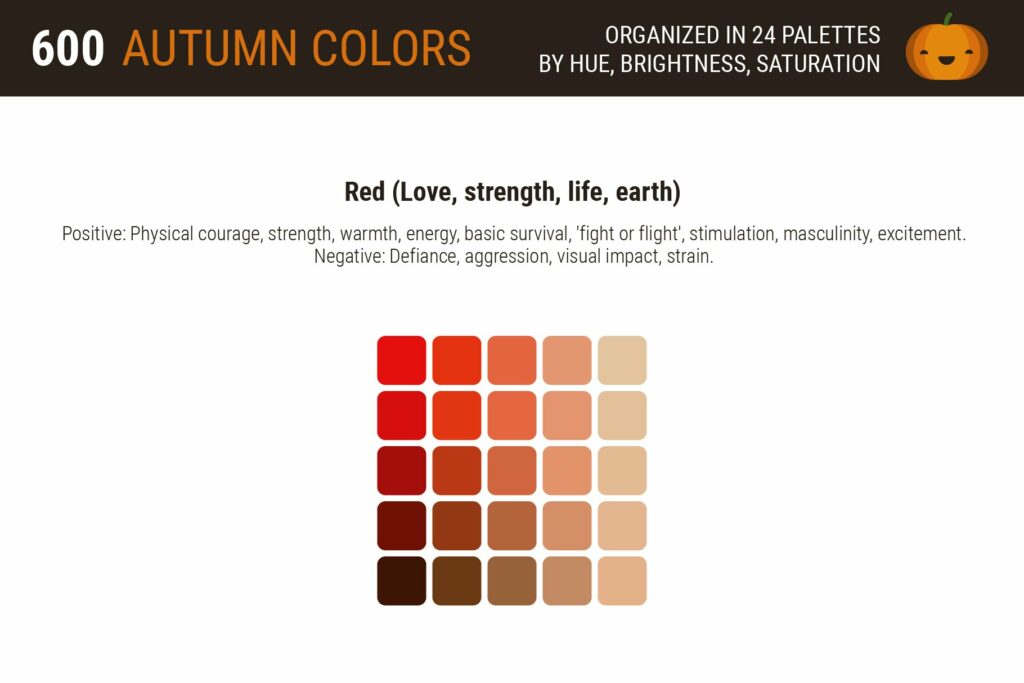 600 Autumn Halloween Color Swatches – MasterBundles