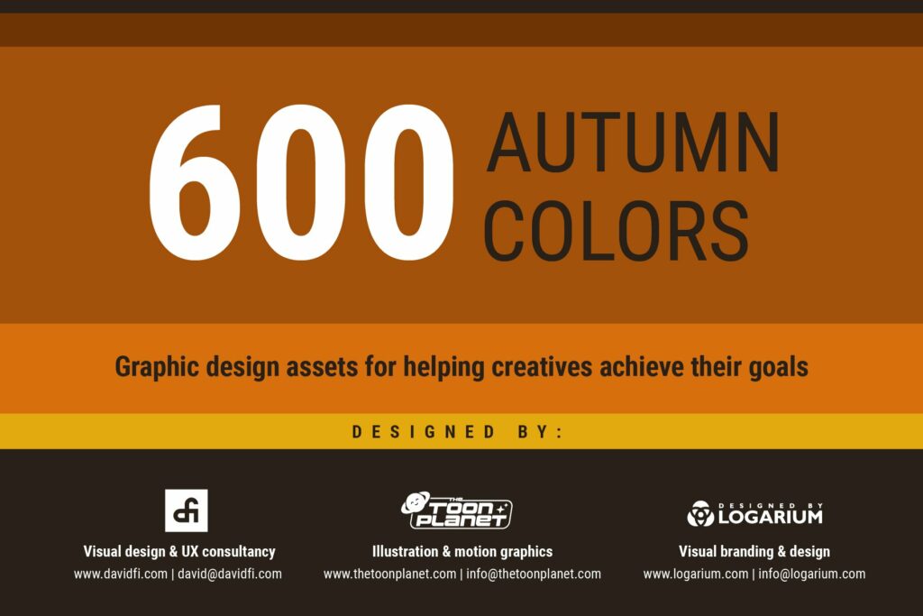 600 Autumn Halloween Color Swatches – MasterBundles
