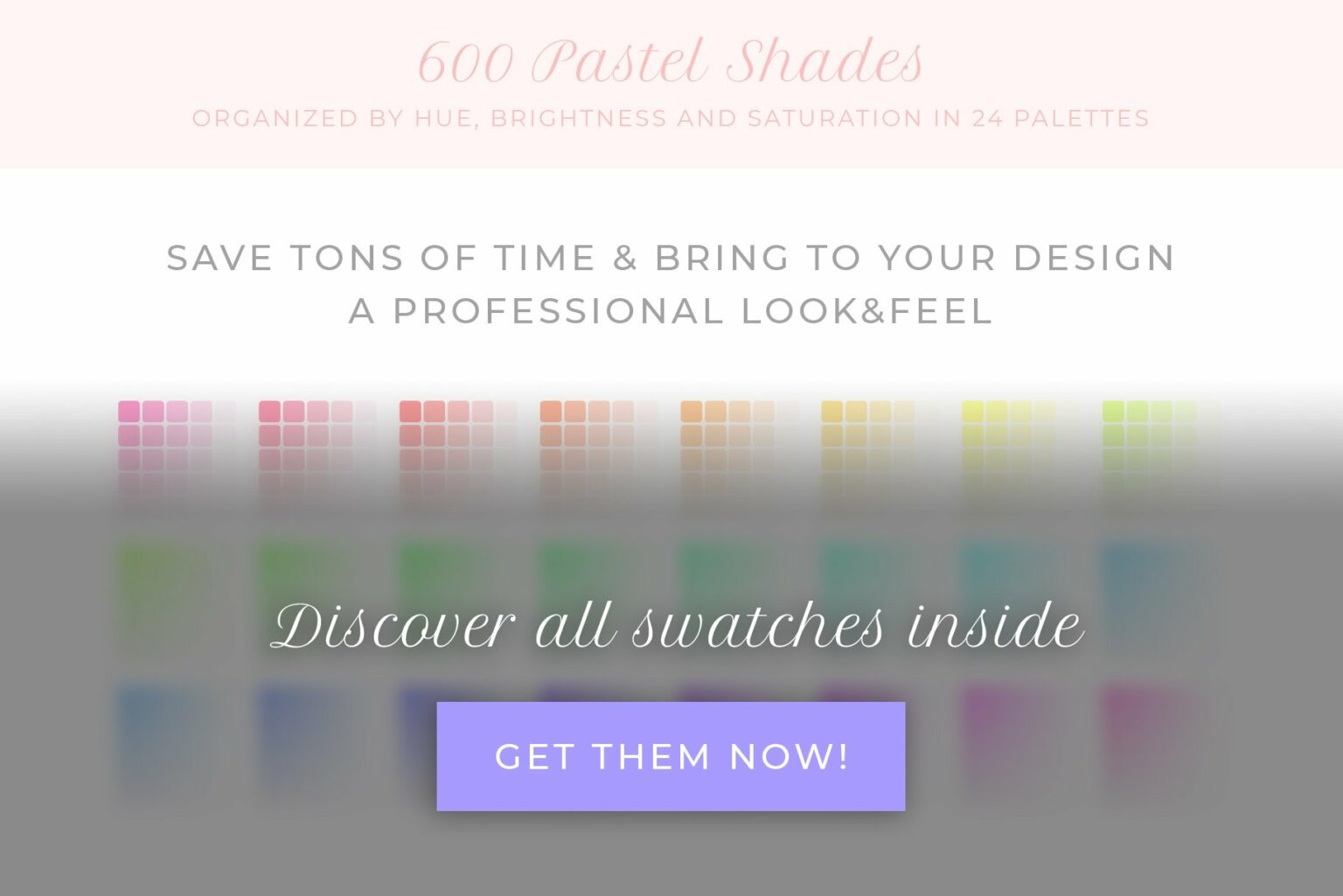 600 pastel shades color swatches – MasterBundles