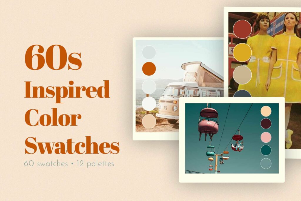 60s Inspired Color Swatches – MasterBundles
