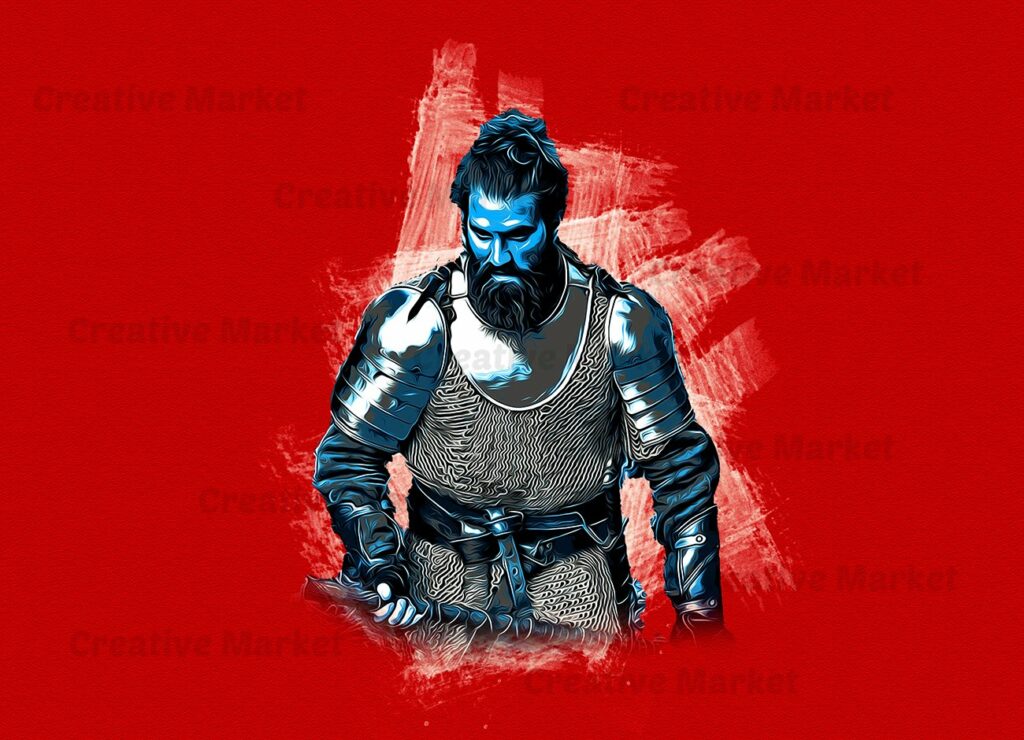 Viking Cover Portrait PS Action – MasterBundles