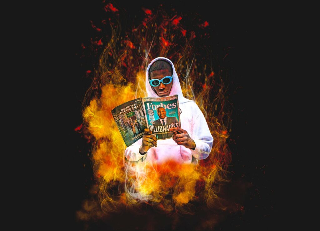 Burning Effect Photoshop Action – MasterBundles