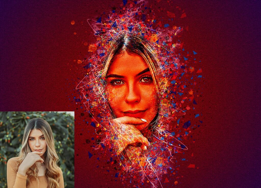 Splatter Dispersion Photoshop Action – MasterBundles