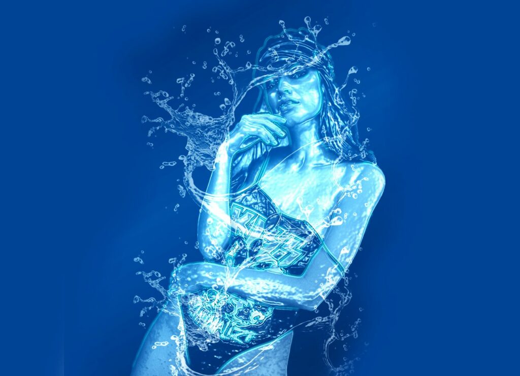 Water Effect Photoshop Action – MasterBundles