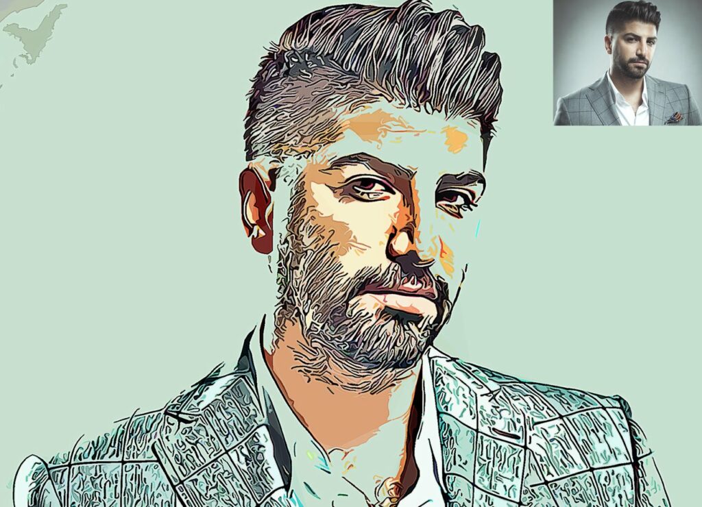 Vector Art Effect Photoshop Action – MasterBundles