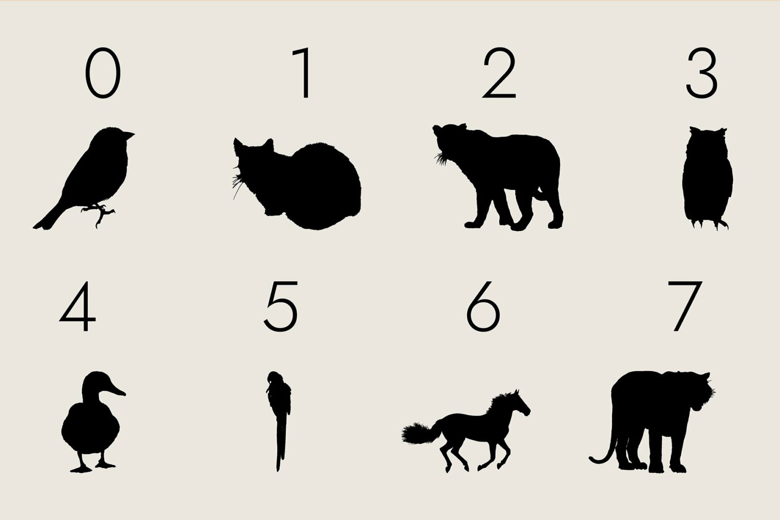 Animals Silhouette Dingbats Font – MasterBundles