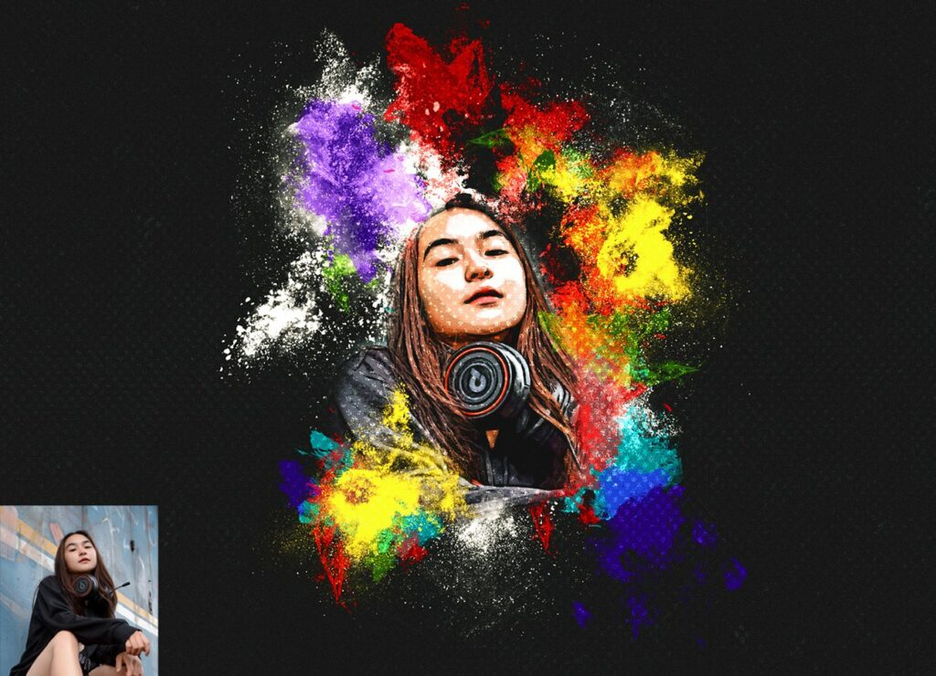 Effect Halftone Photoshop Action – MasterBundles