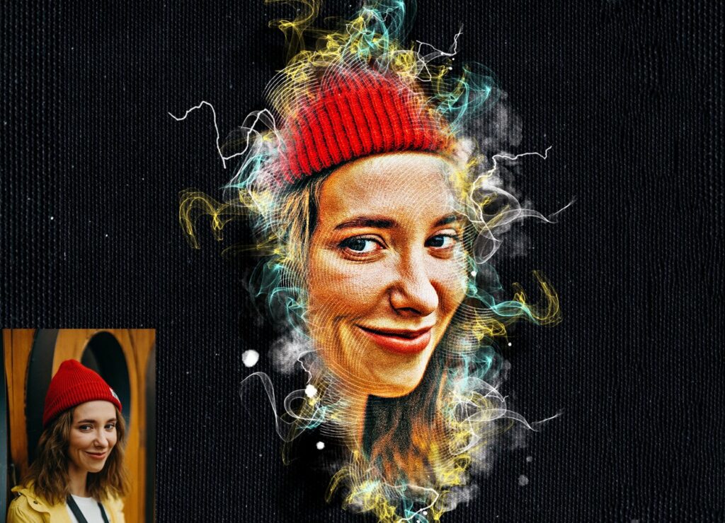 Smoke Sketch Photoshop Action – MasterBundles