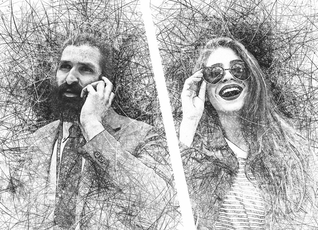 Scribble Creator Photoshop Action – MasterBundles