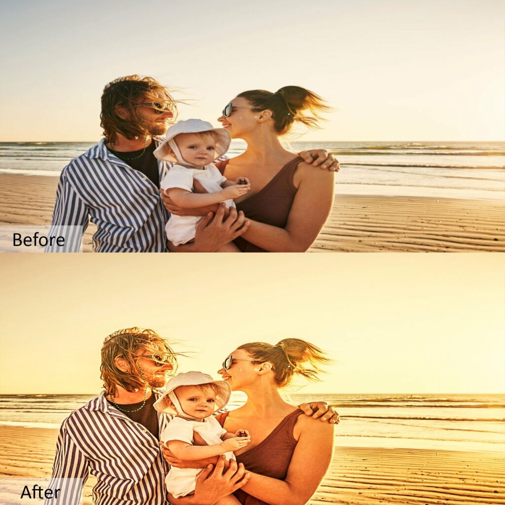 Golden Hour Effect Photoshop Actions – MasterBundles