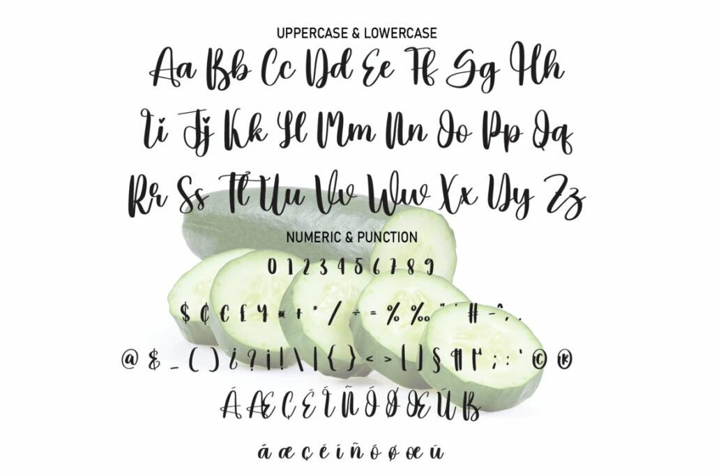Cucumber | Script Font – MasterBundles