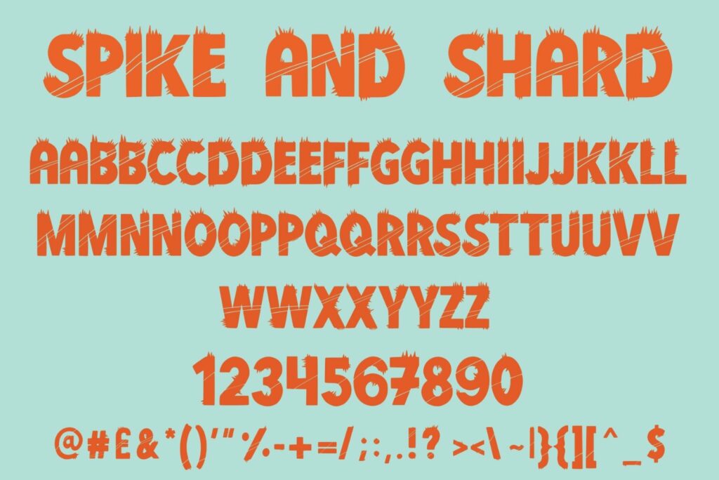 Spike and Shard font – MasterBundles