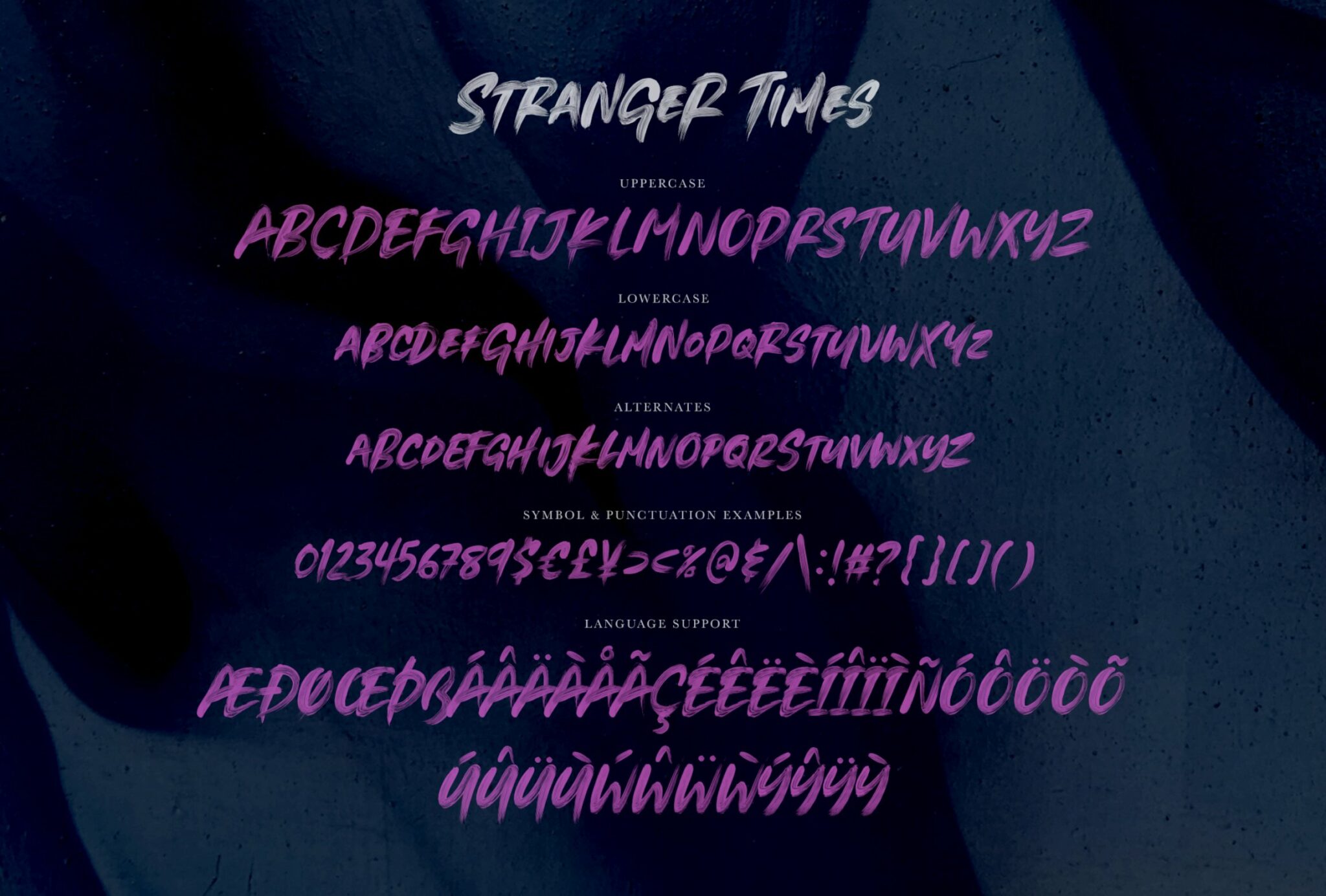 Stranger Times - OpenType SVG Font – MasterBundles