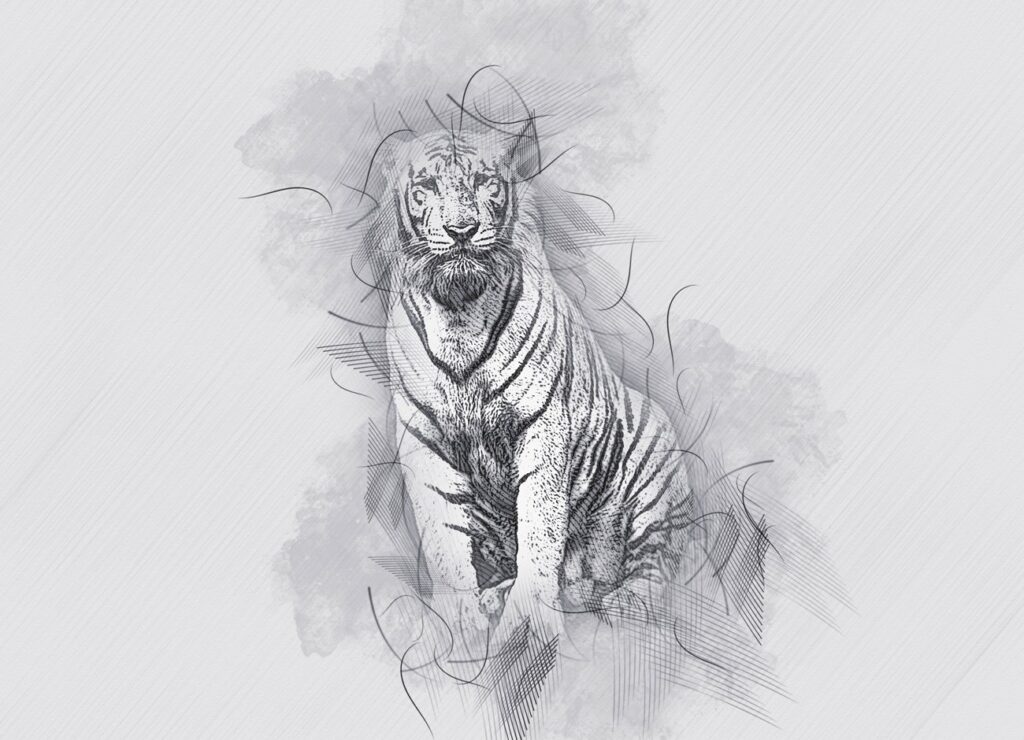 Hand Drawing Sketch Photoshop Action – MasterBundles