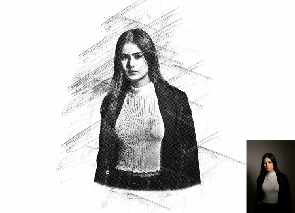 Subtle Sketch Photoshop Action – MasterBundles