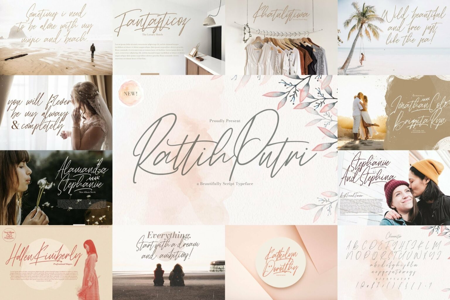Handwritten Font Bundle Vol 4 – MasterBundles