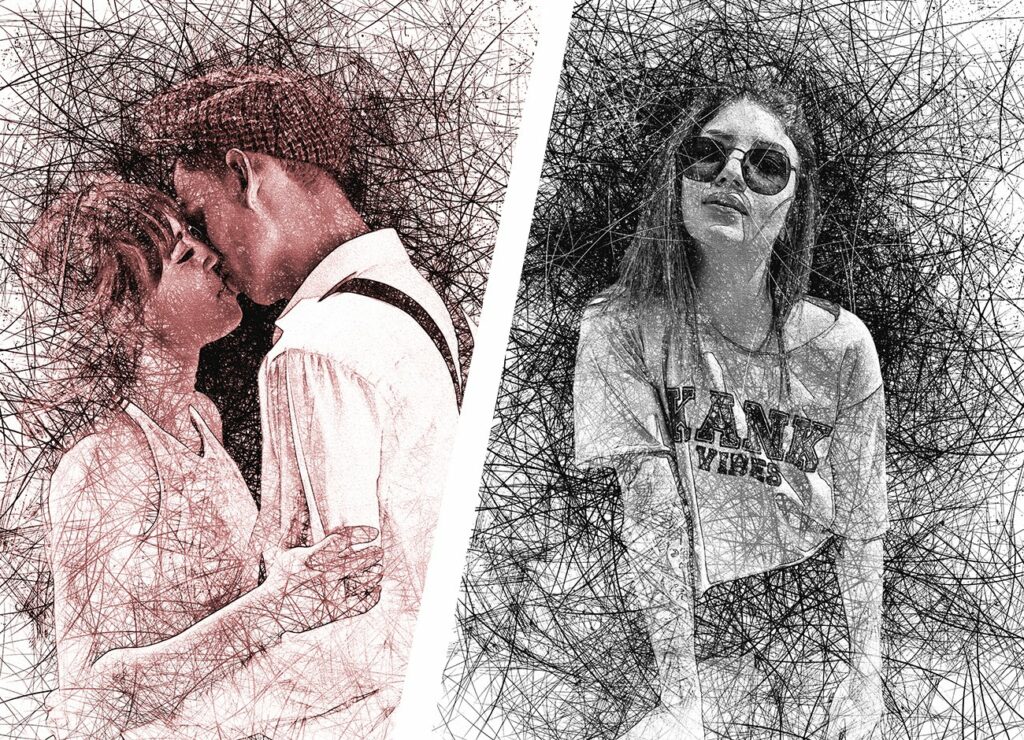 Scribble Creator Photoshop Action – MasterBundles