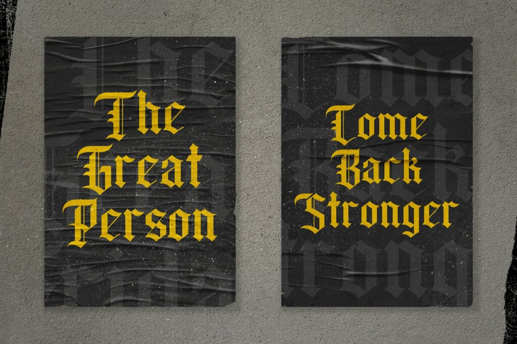 Wilson Wells - Blackletter Font – MasterBundles