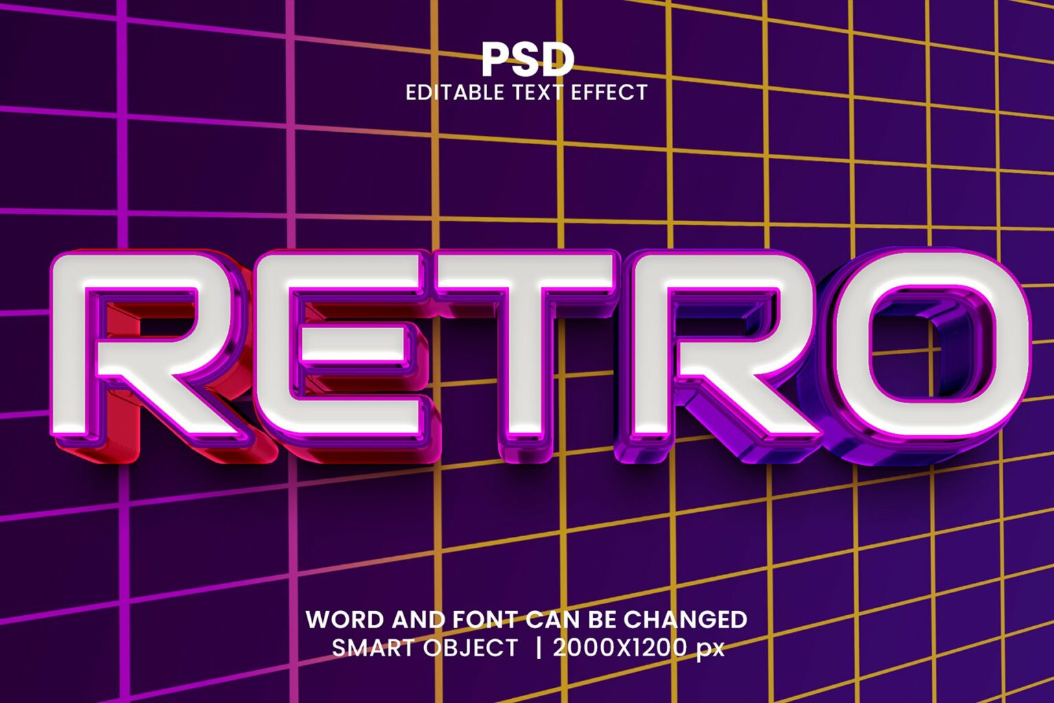 RGB Neon 3d Psd Text Effect – MasterBundles