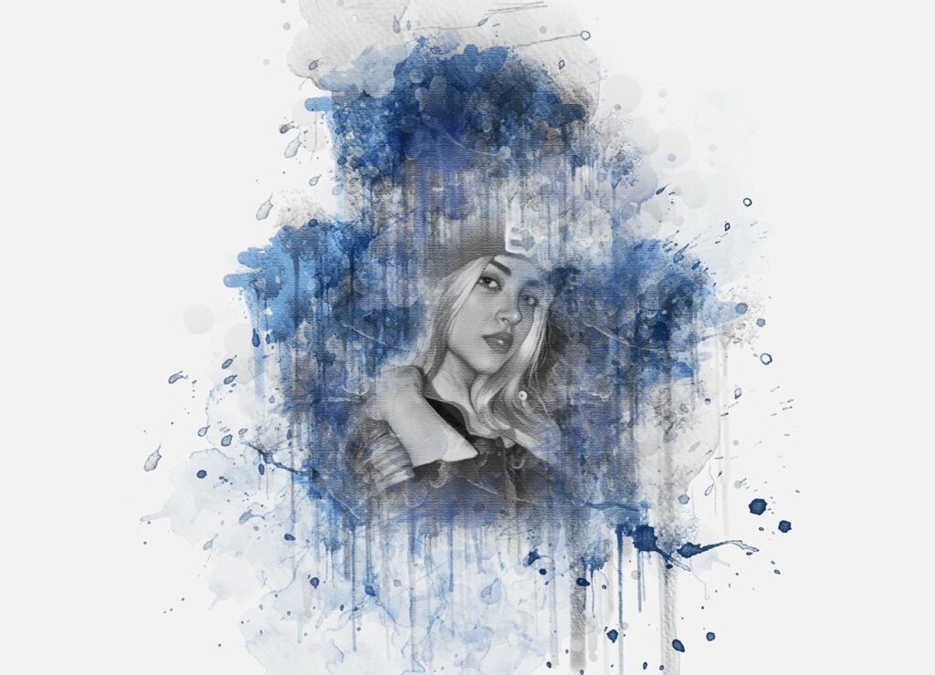 Ink Dripping Paint Photoshop Action – MasterBundles