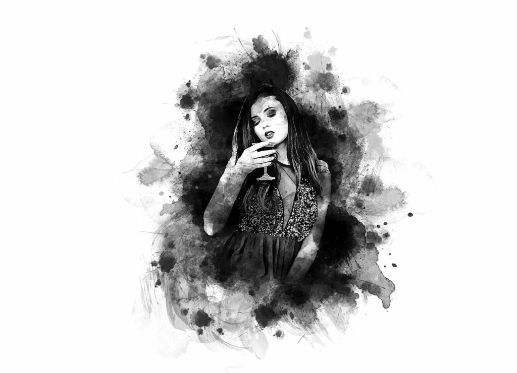 Ink Bleed Effect Photoshop Action – MasterBundles
