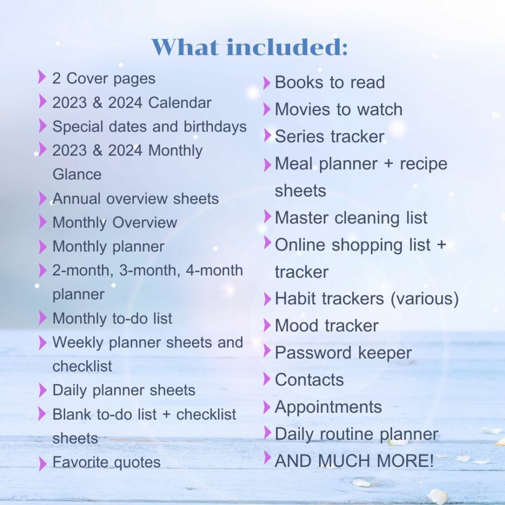 2023-2024 All-in-one Life Planner - Canva Template - MasterBundles