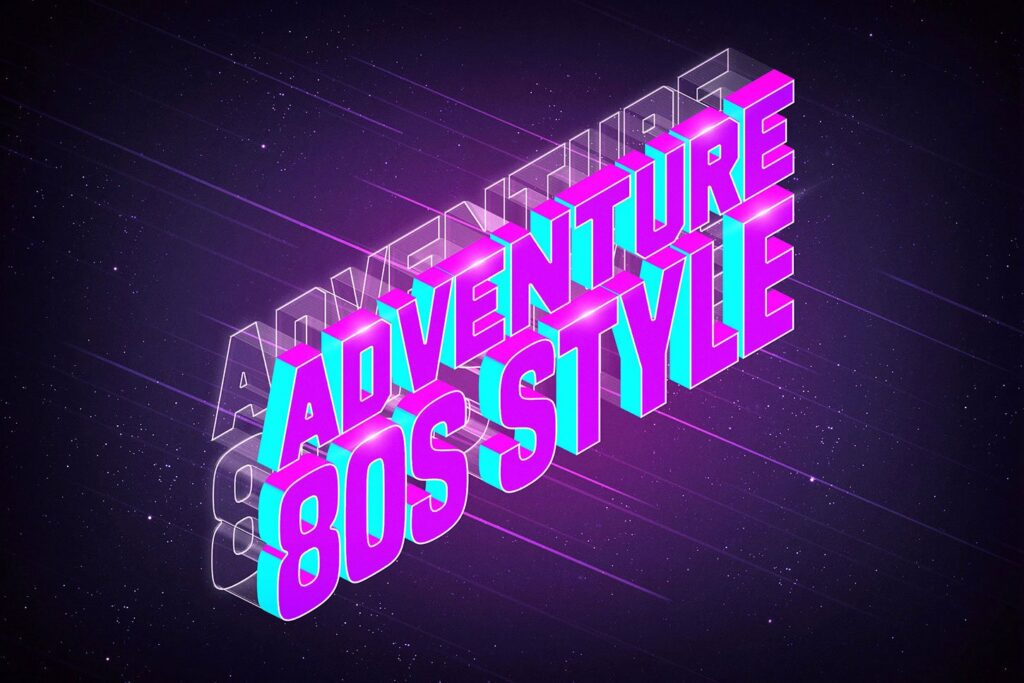 80s Text and Logo Effects Vol.1 – MasterBundles