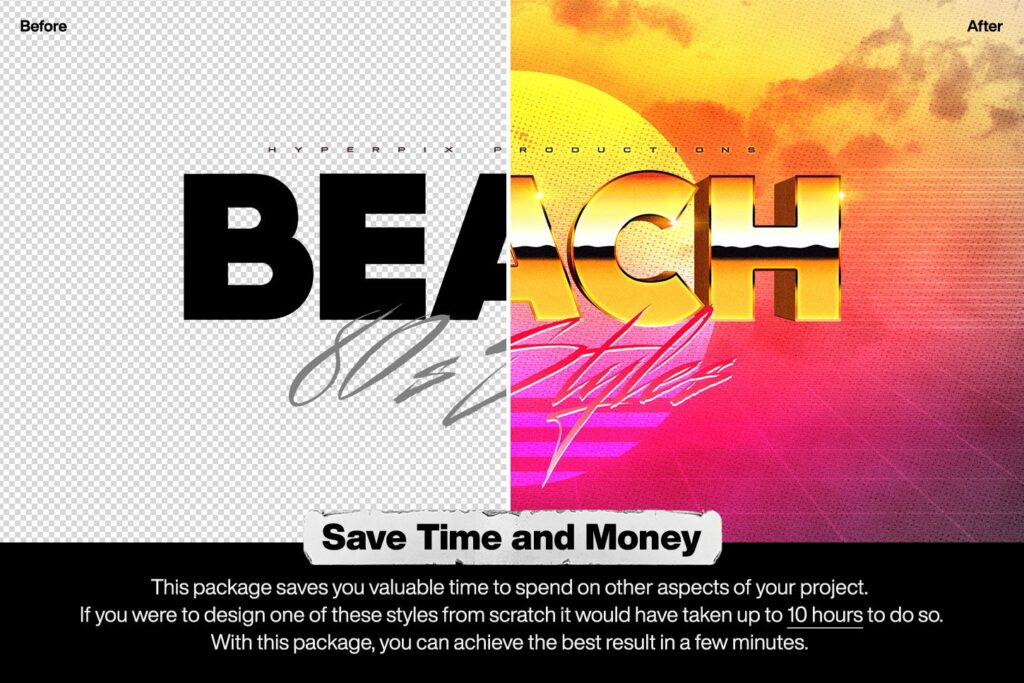 80s Text and Logo Effects Vol.1 – MasterBundles